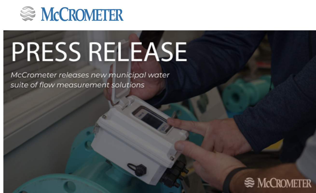 MCCROMETER - REBRANDS MUNICIPAL MARKET OFFERINGS AS HACH'S FLOW ...